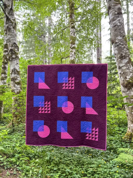 Shape Shifter Modern Drunkard’s Path Quilt